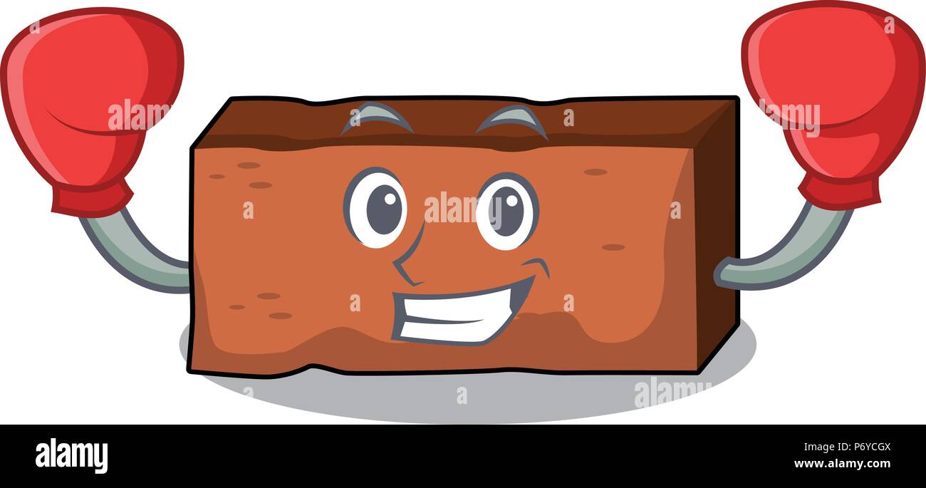 Boxing brick character cartoon style Stock Vector Image & Art - Alamy