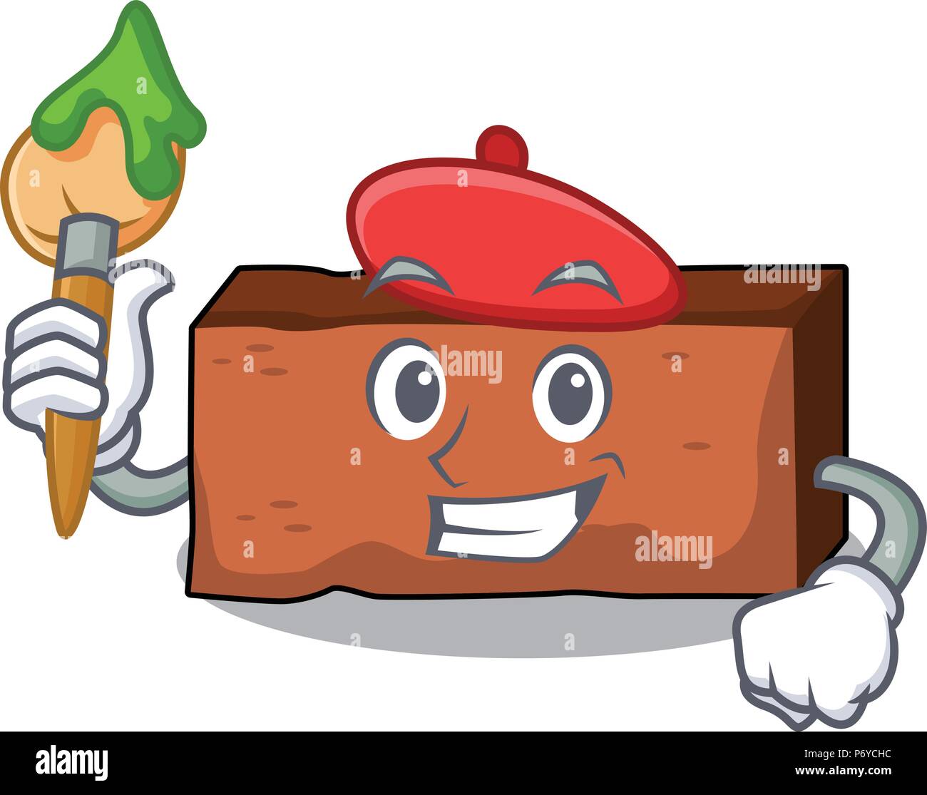 Artist brick character cartoon style Stock Vector Image & Art - Alamy
