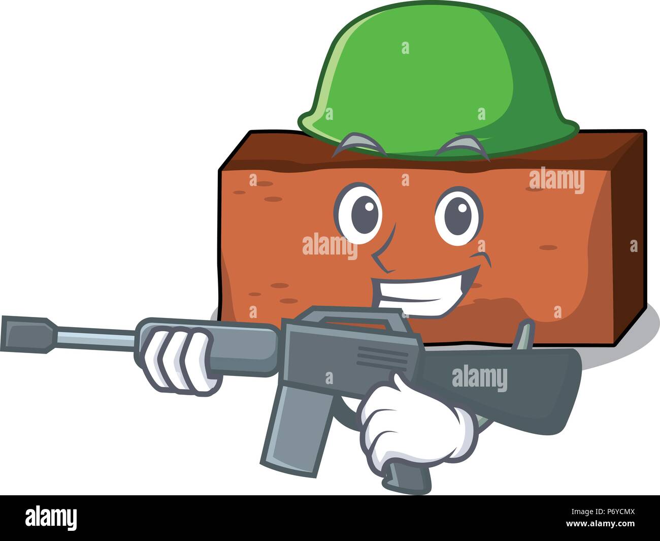Army brick character cartoon style Stock Vector Image & Art - Alamy