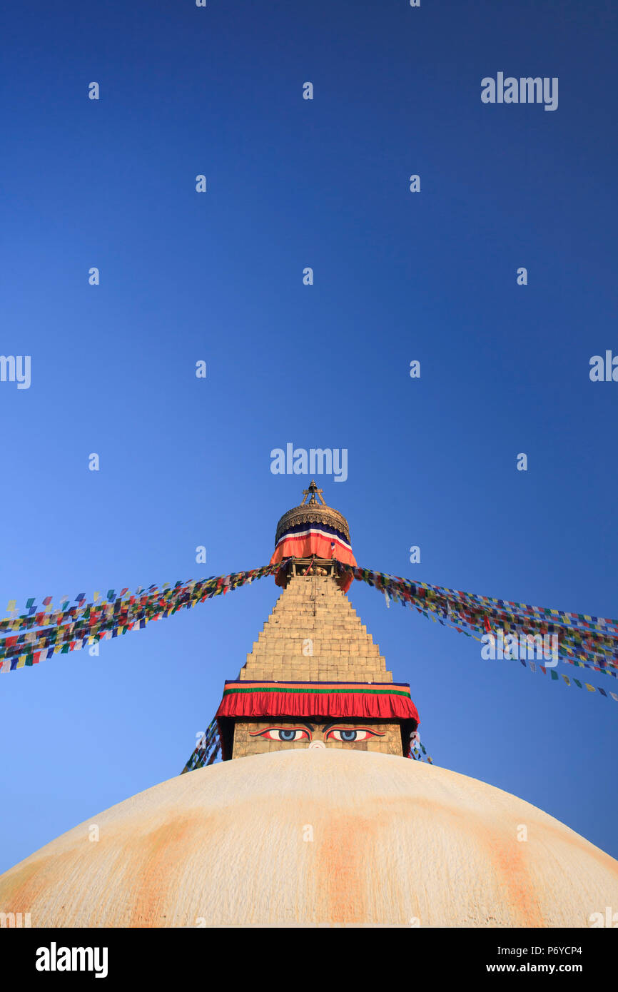Nepal, Kathmandu, Bodhnath (Boudha) Stupa Stock Photo - Alamy