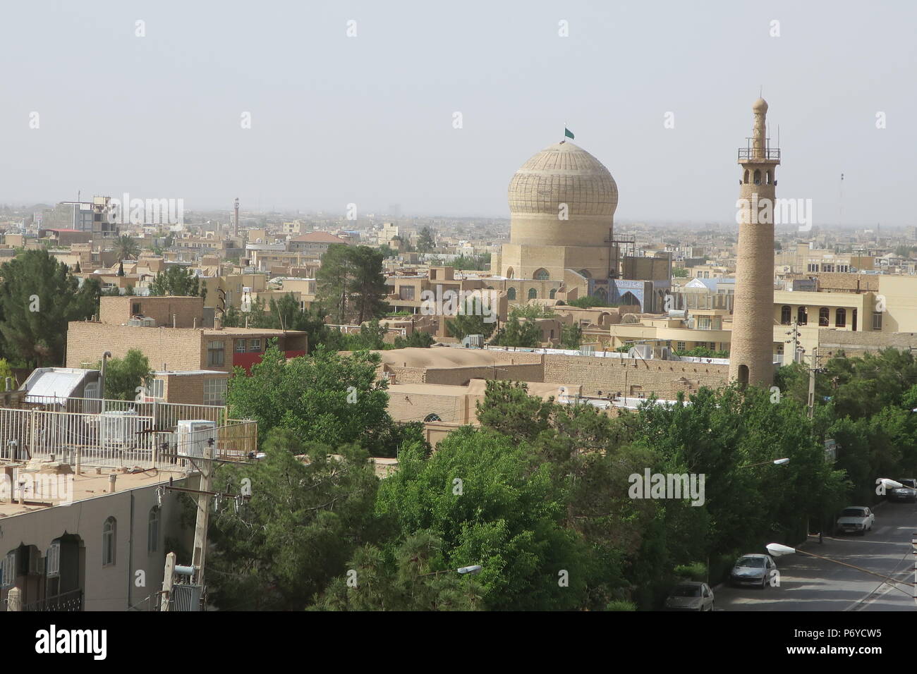 Maybod town, Iran. View from the Narin Qal'eh or Narin Castle Stock ...