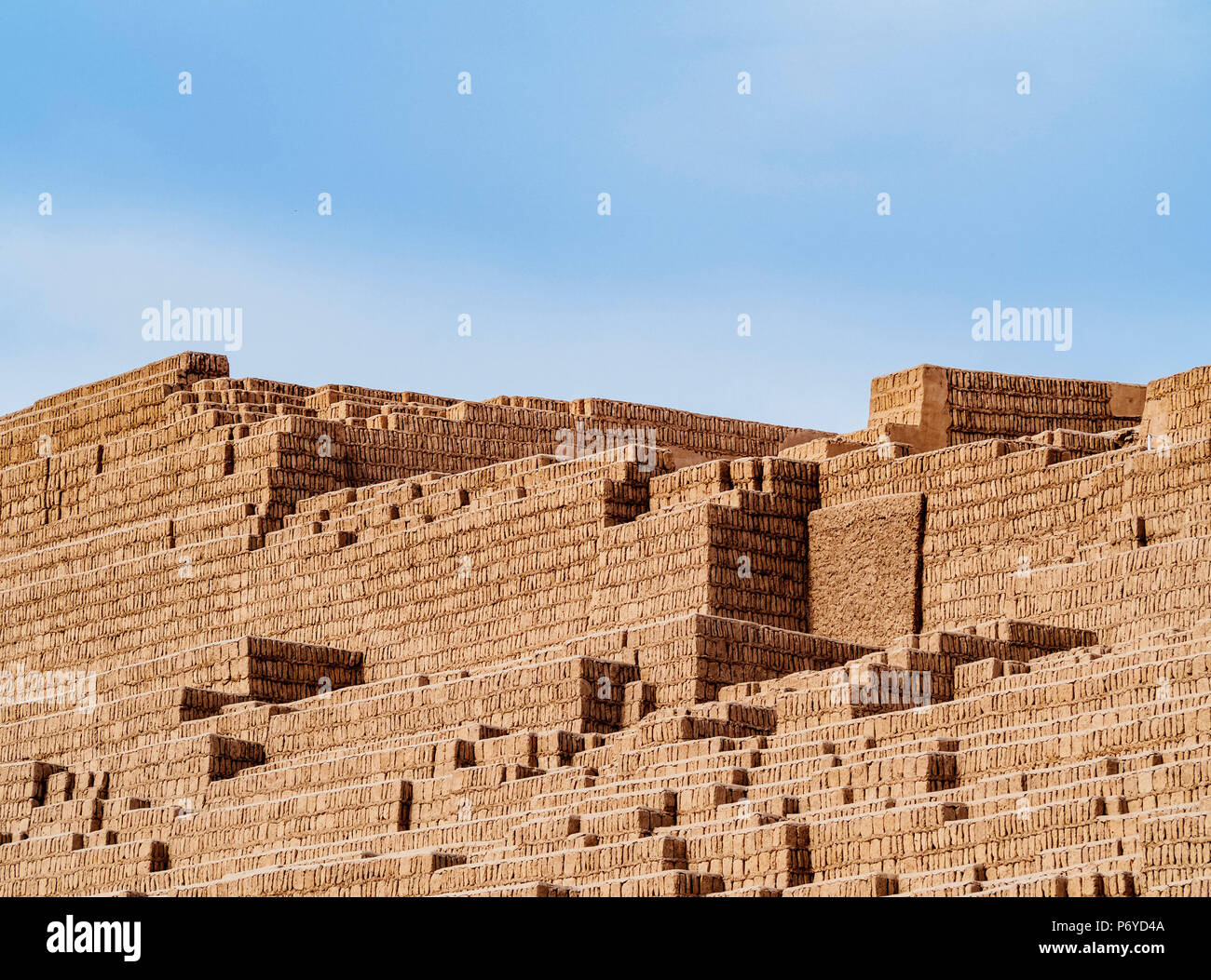 Huaca Pucllana Pyramid, Miraflores District, Lima, Peru Stock Photo - Alamy
