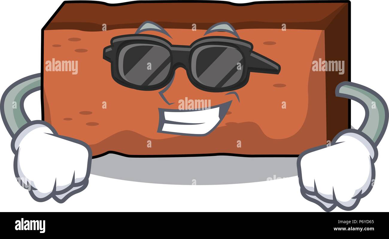 Super cool brick character cartoon style Stock Vector Image & Art - Alamy