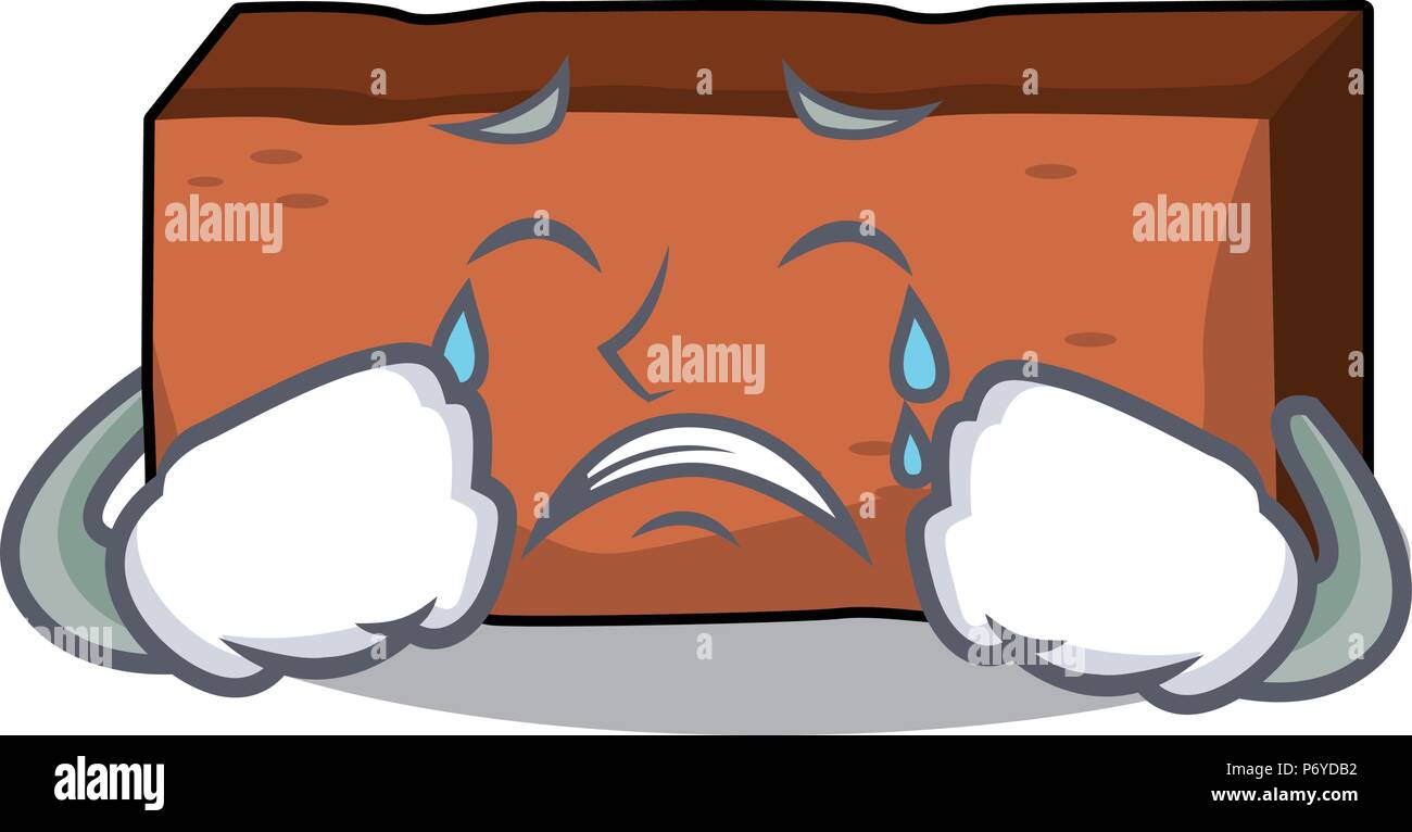 Crying brick mascot cartoon style Stock Vector Image & Art - Alamy