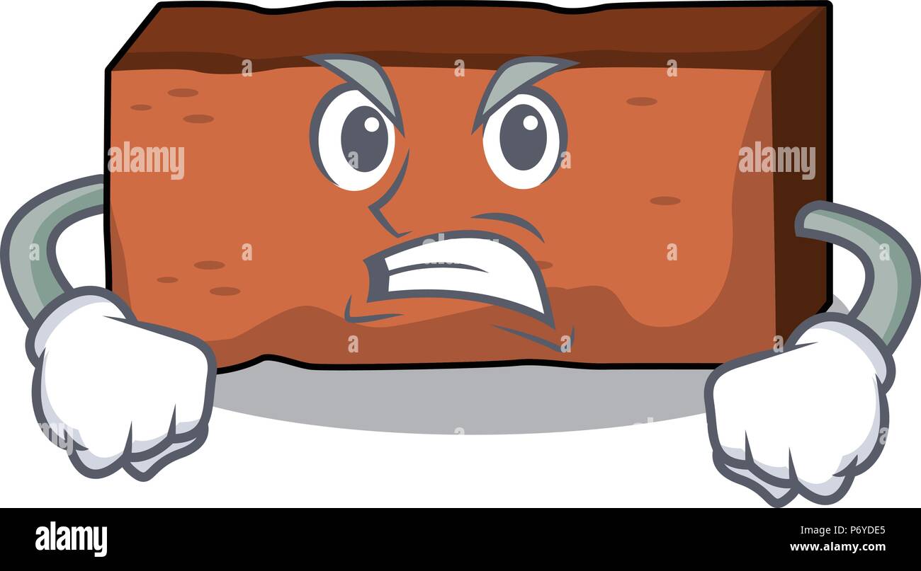 Angry brick mascot cartoon style Stock Vector Image & Art - Alamy