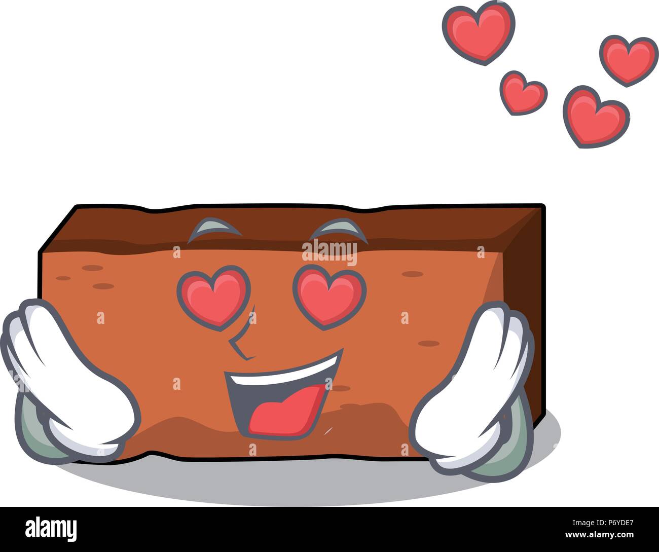 In love brick mascot cartoon style Stock Vector Image & Art - Alamy