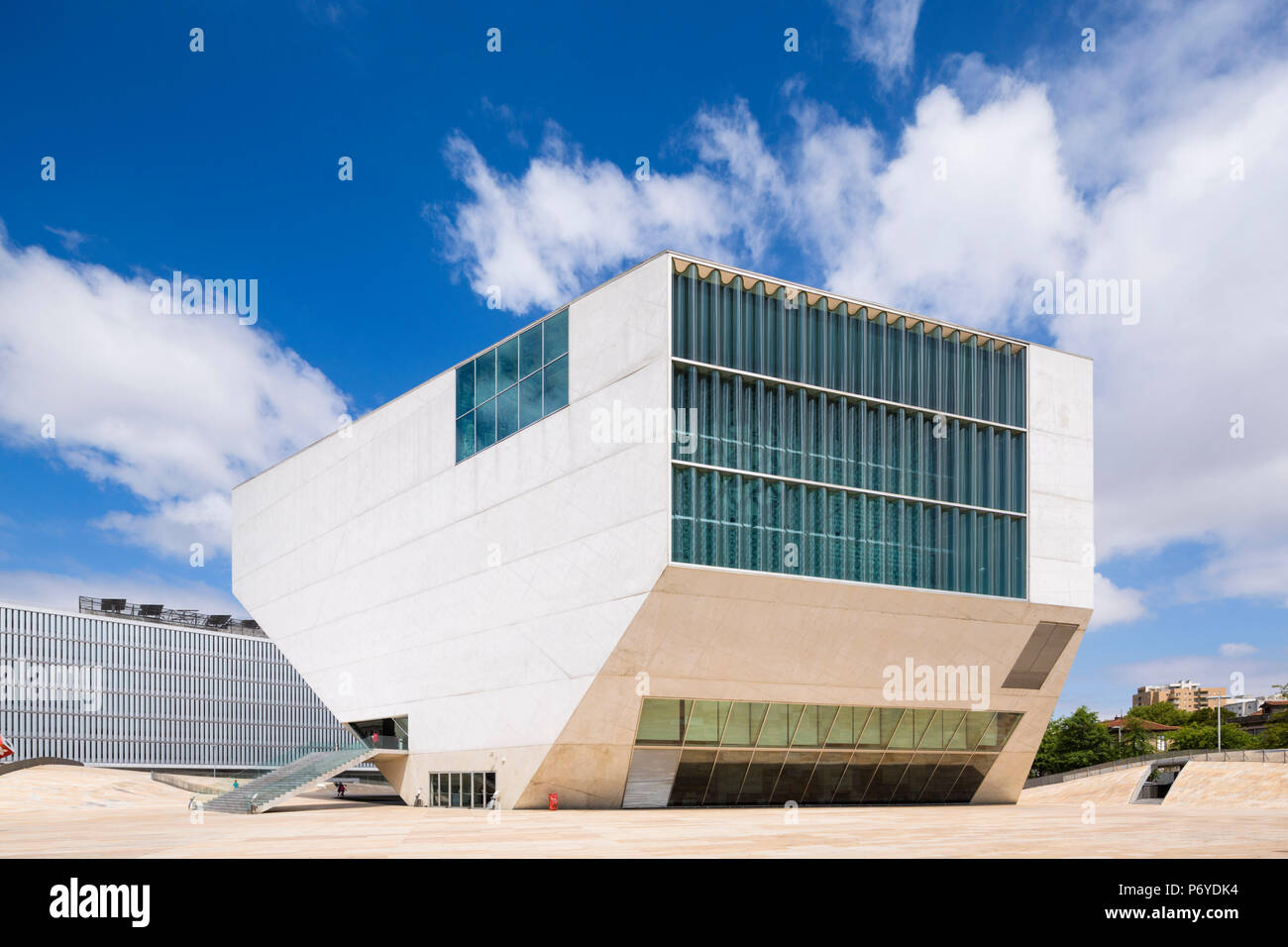Portugal, Douro Litoral, Porto. The exterior of Casa Da Musica, Porto's ...