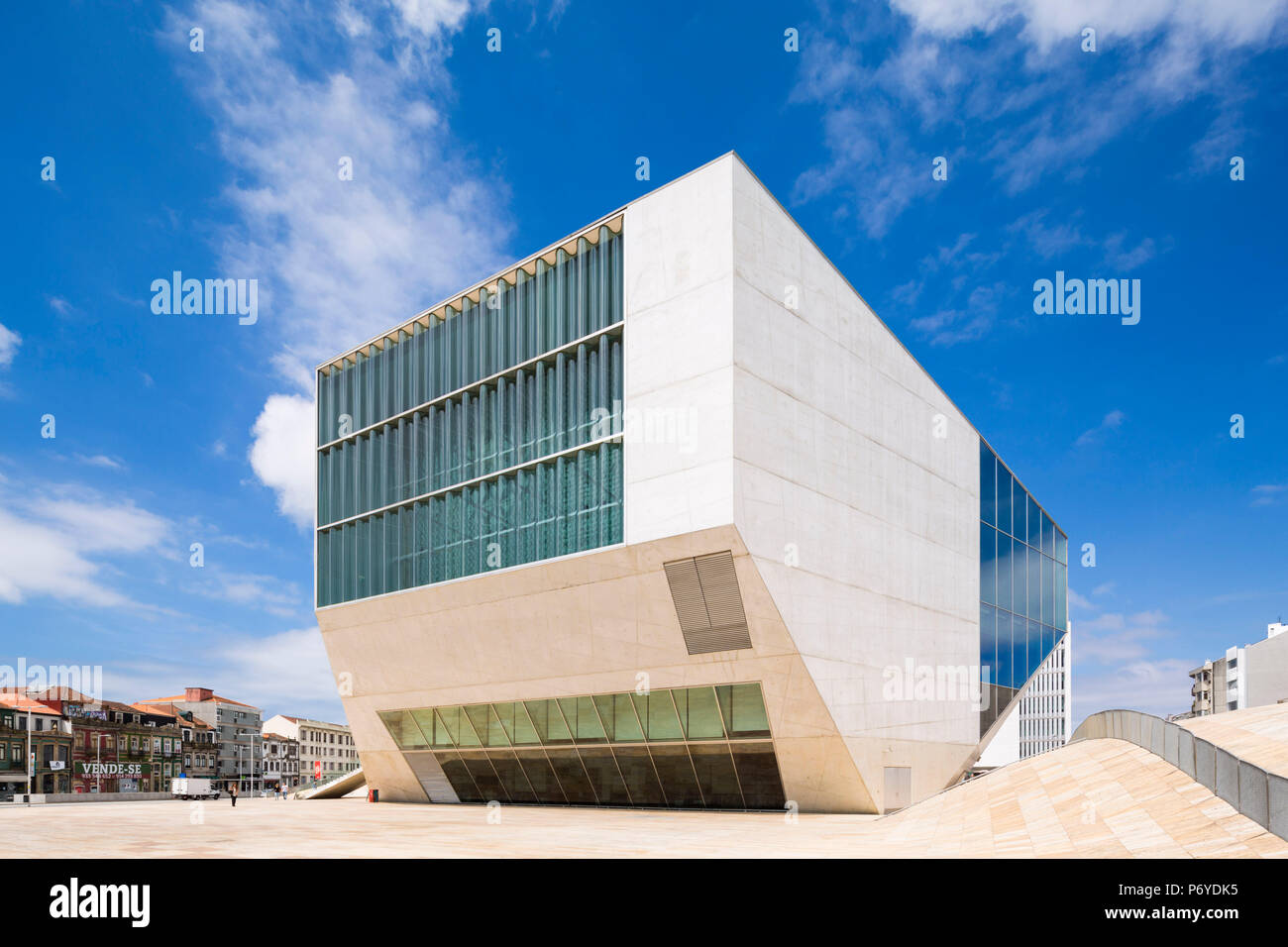 Portugal, Douro Litoral, Porto. The exterior of Casa Da Musica, Porto's ...