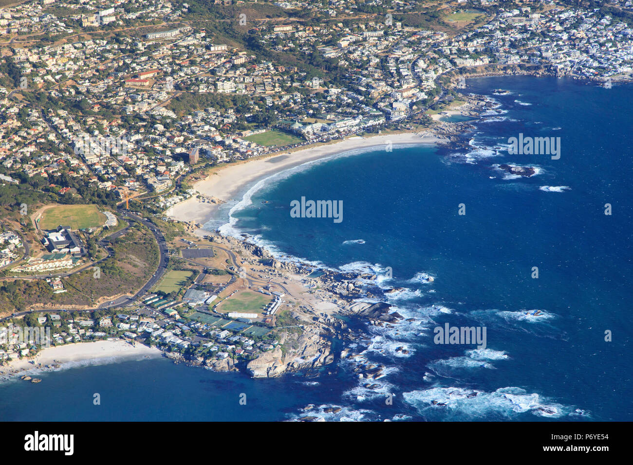 South Africa, Western Cape, Aerial view of Cape Town Coastal aerea ...