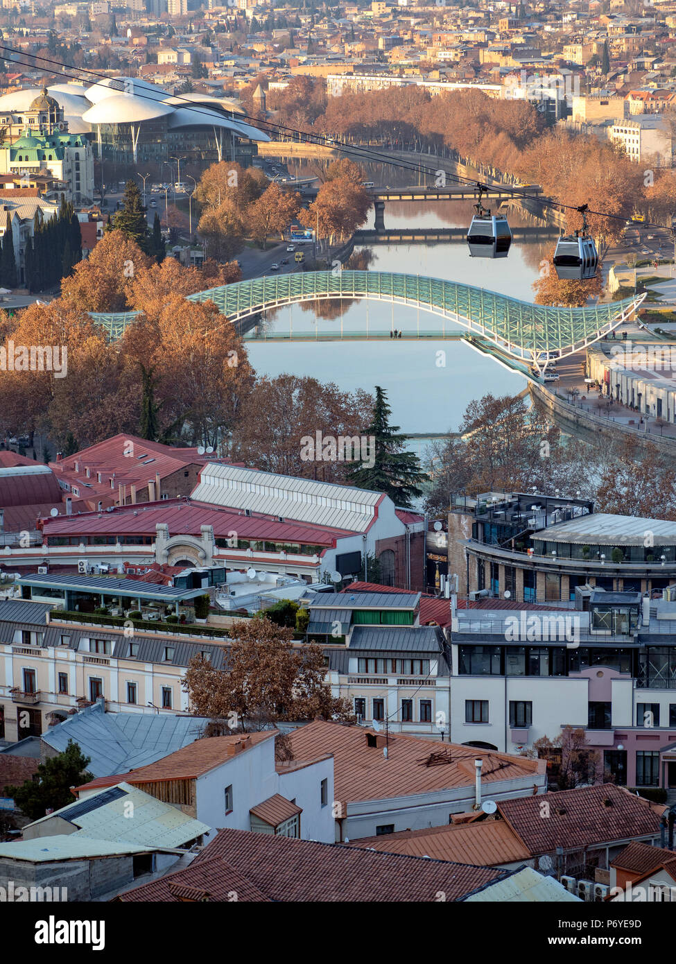 Tbilisi downtown tbilisi mtkvari river hi-res stock photography and ...