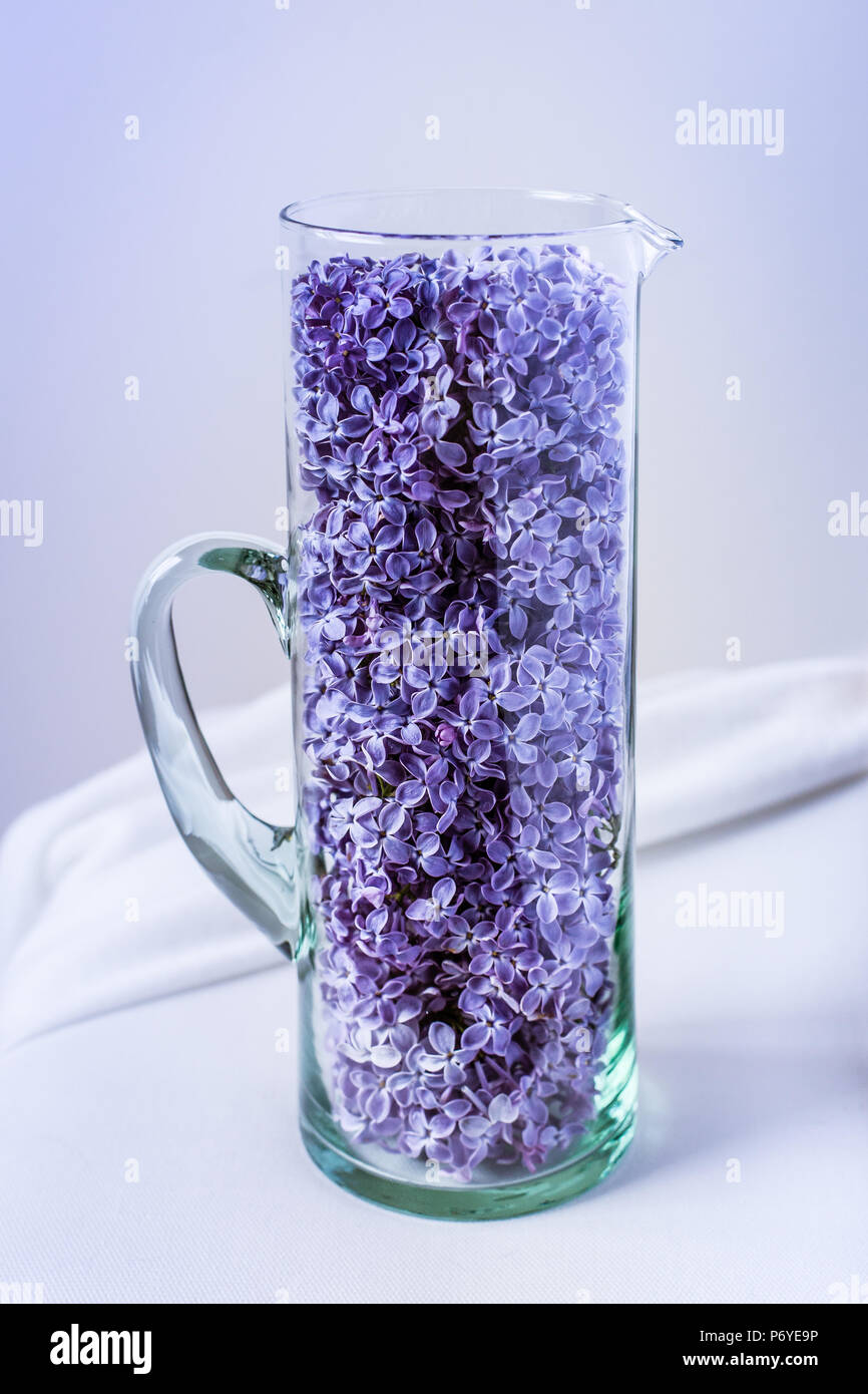 Glass pitcher with flowers hi-res stock photography and images - Alamy