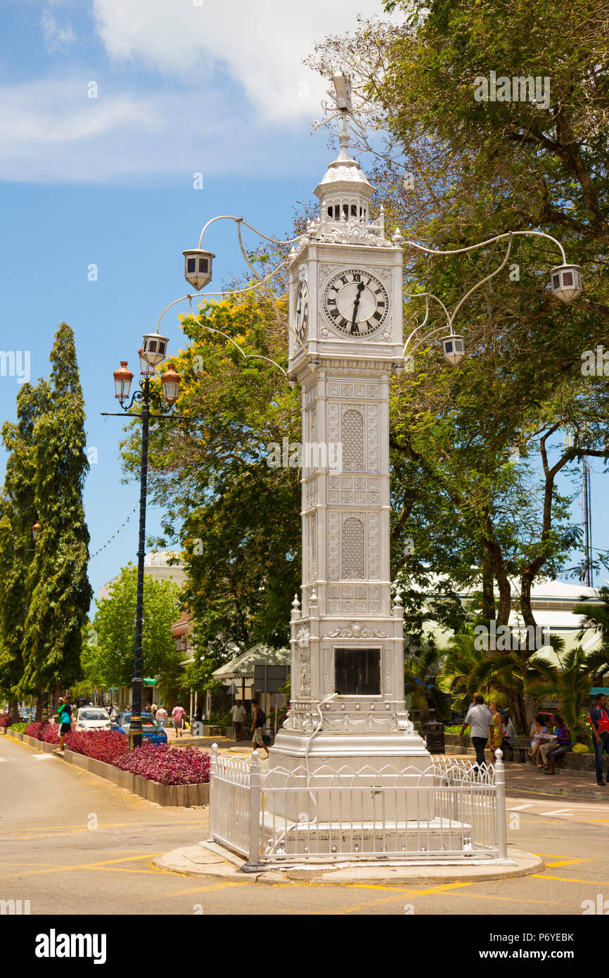 Victoria clock tower victoria mahe hi-res stock photography and images ...