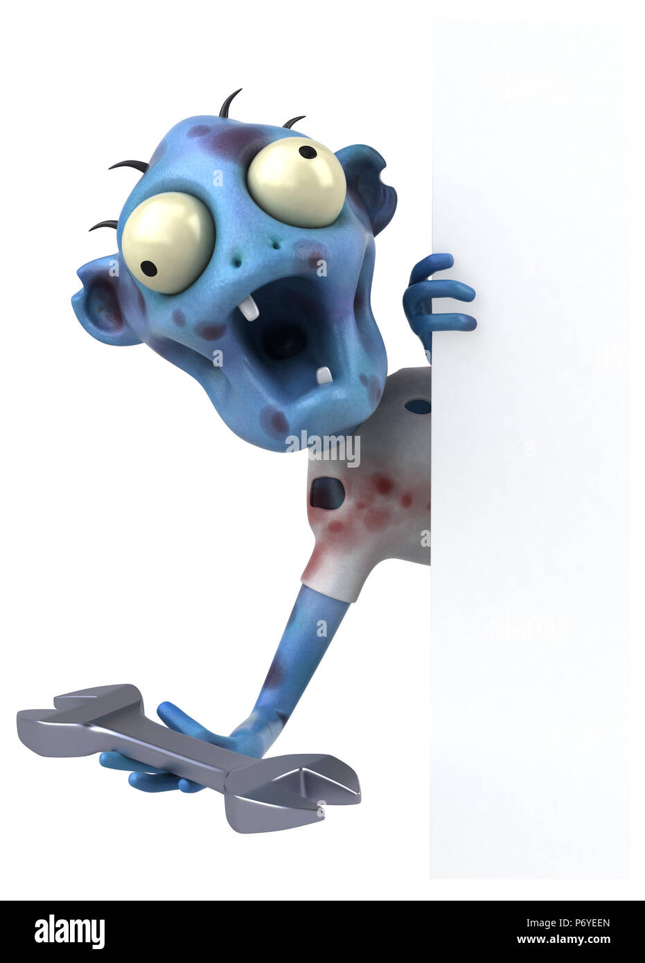 Zombie fun cartoon character tool hi-res stock photography and images ...