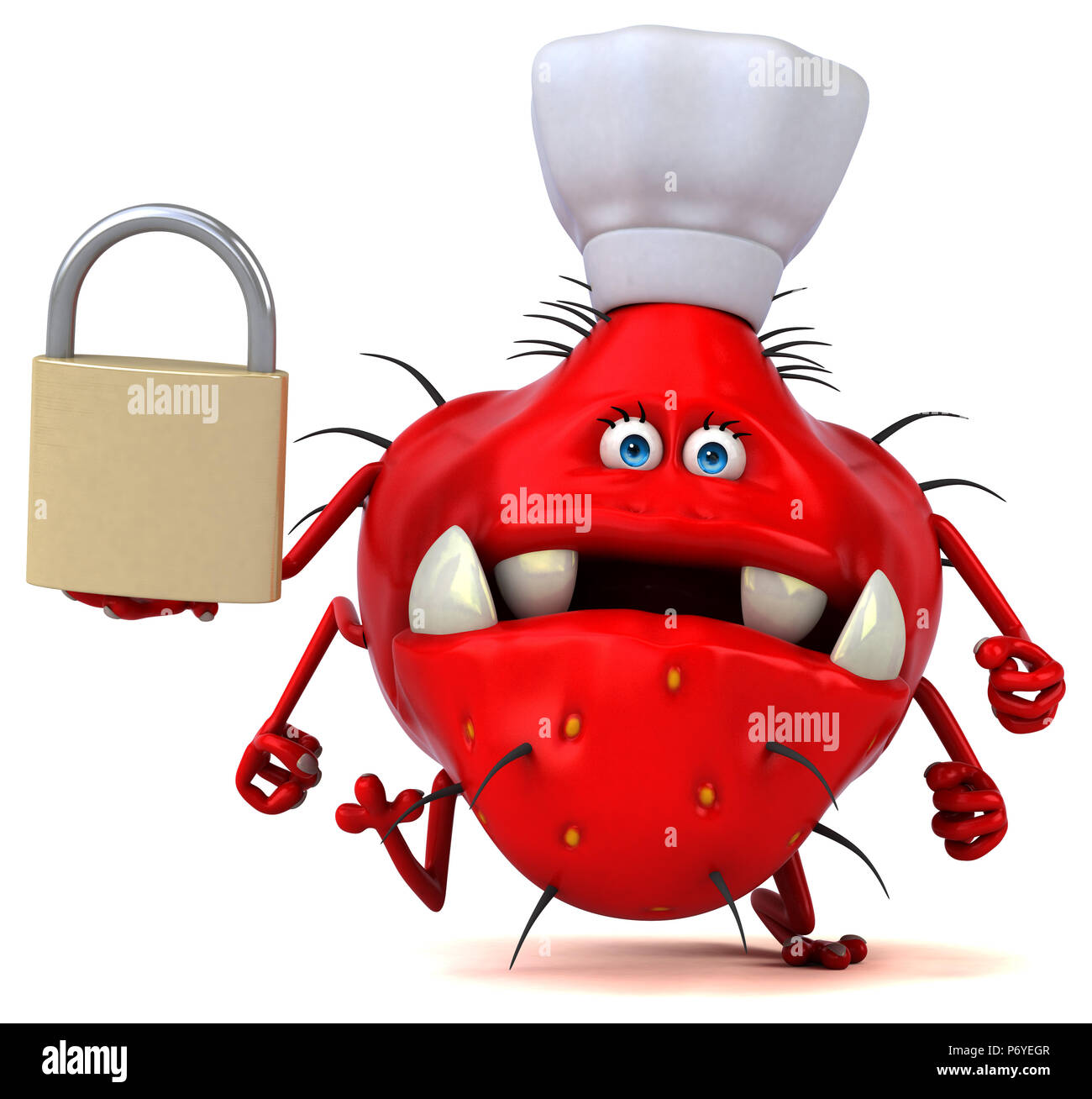 Cartoon germs bacteria viruses 3d Cut Out Stock Images & Pictures - Alamy