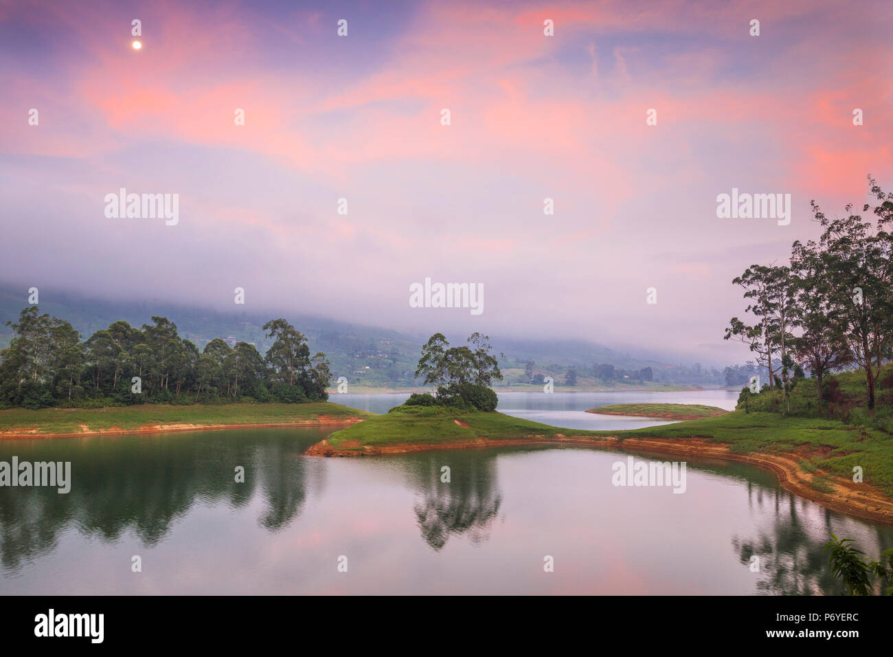 Sri Lanka, Hatton, Castlereagh Lake Stock Photo - Alamy