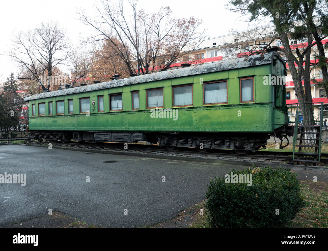 Train carriage used by Stalin to travel to the Yalta Conference in 1945 ...
