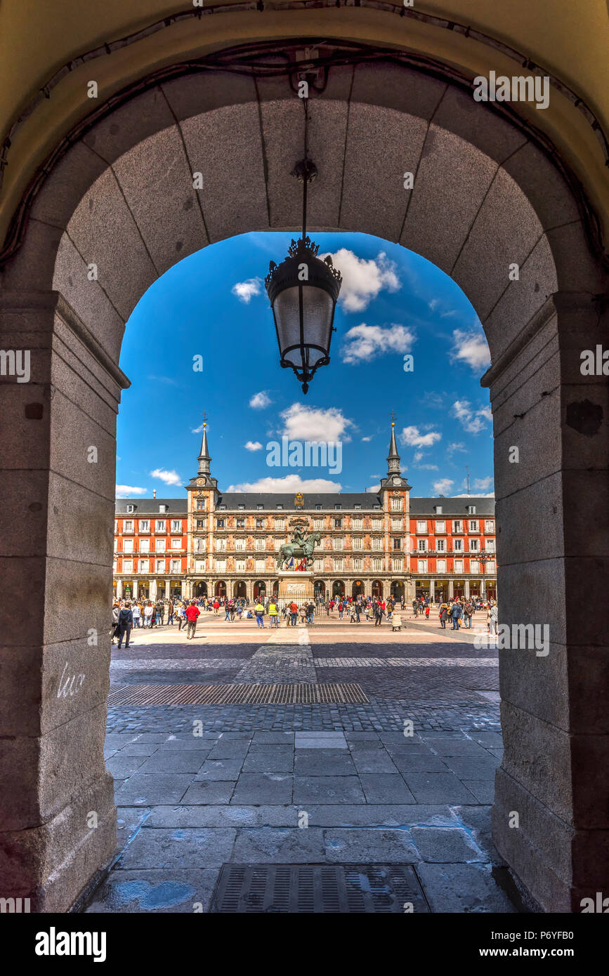 Plaza Mayor, Madrid, Community of Madrid, Spain Stock Photo - Alamy