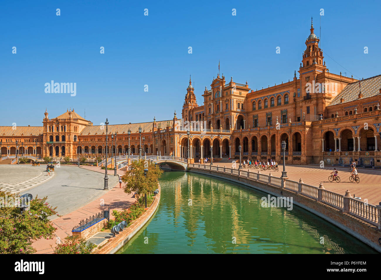Plaza de Espana, Sevilla, Andalusia, Spain Stock Photo - Alamy