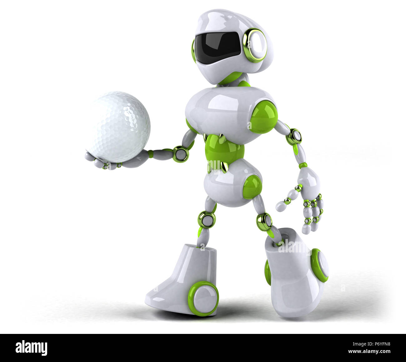 Green robot - 3D Illustration Stock Photo - Alamy