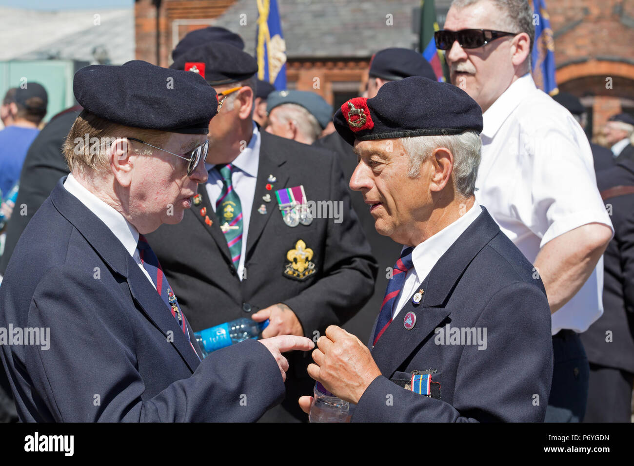 Members of the British Armed Forces and Veterans take part in the Armed ...