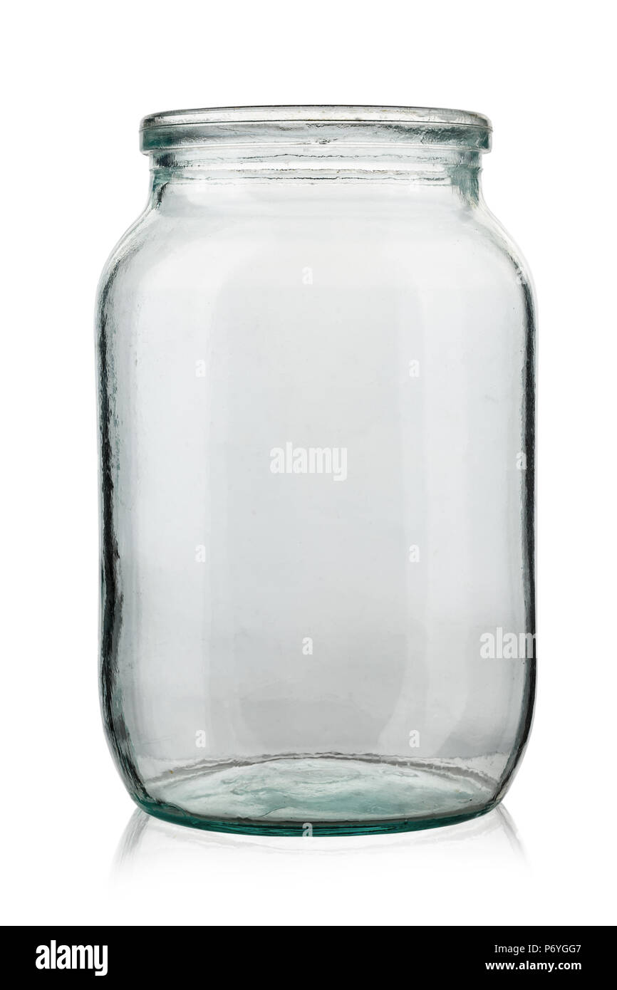 empty jar of jam. isolated on white background Stock Photo - Alamy