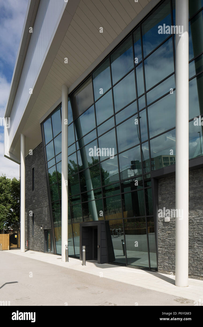 View of South facade. ELAM, London, United Kingdom. Architect: Hunters ...