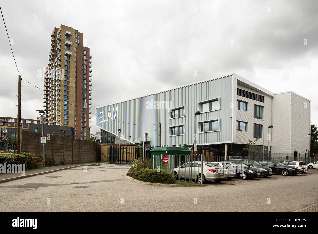 View of East facade. ELAM, London, United Kingdom. Architect: Hunters ...
