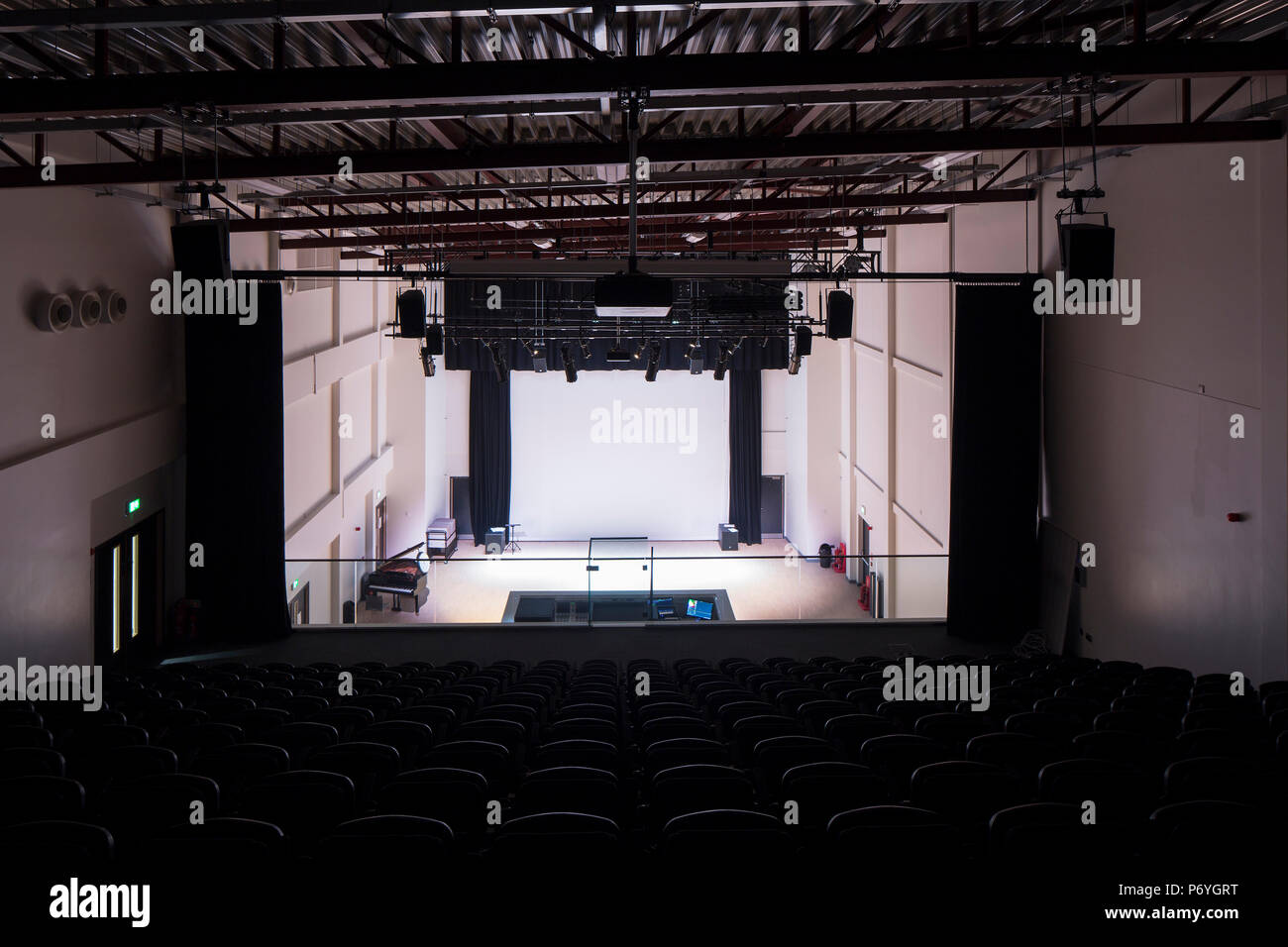 Interior view of main hall. ELAM, London, United Kingdom. Architect ...