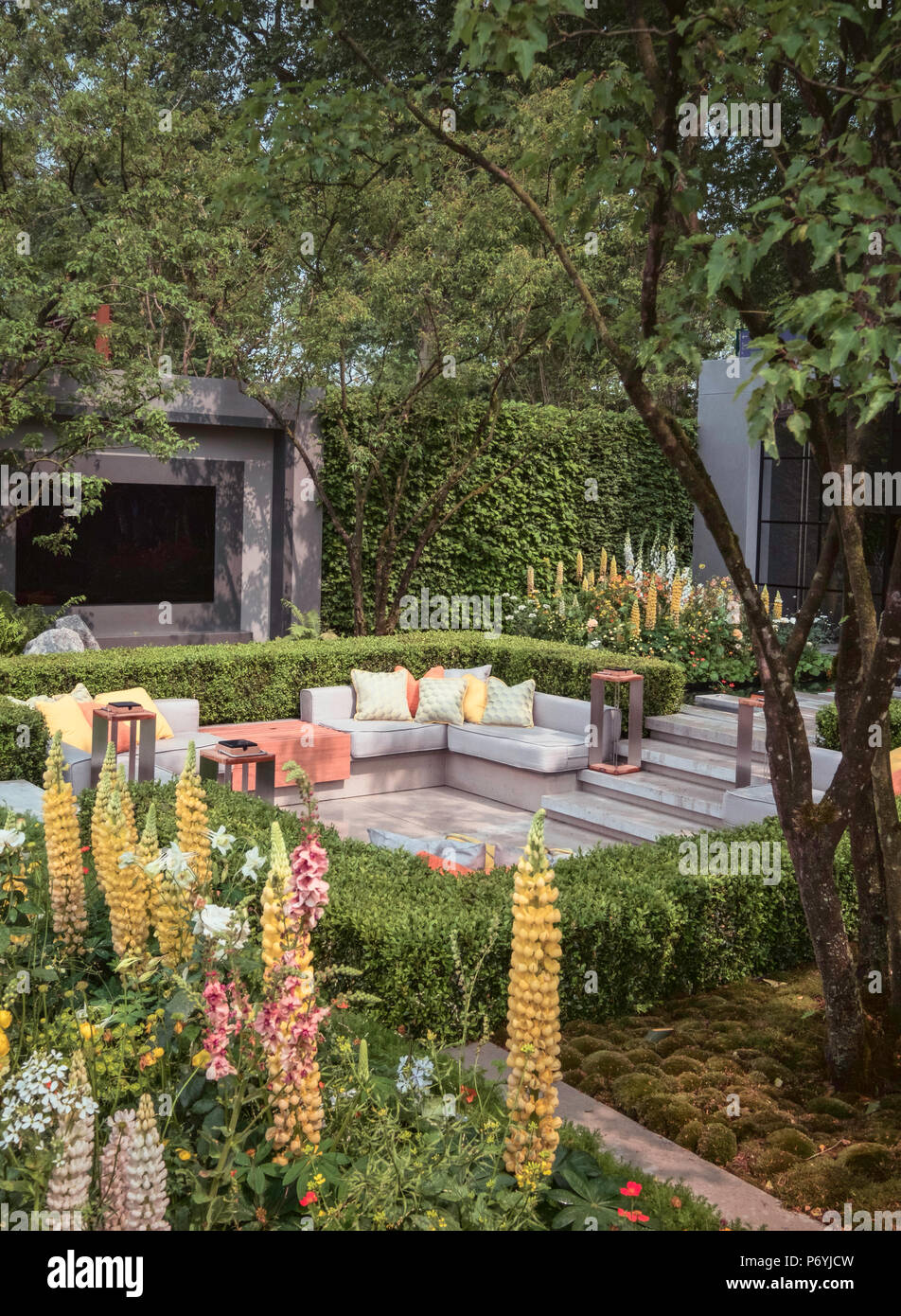 The LG Eco-City Garden at the Chelsea Flower Show in London, UK Stock ...