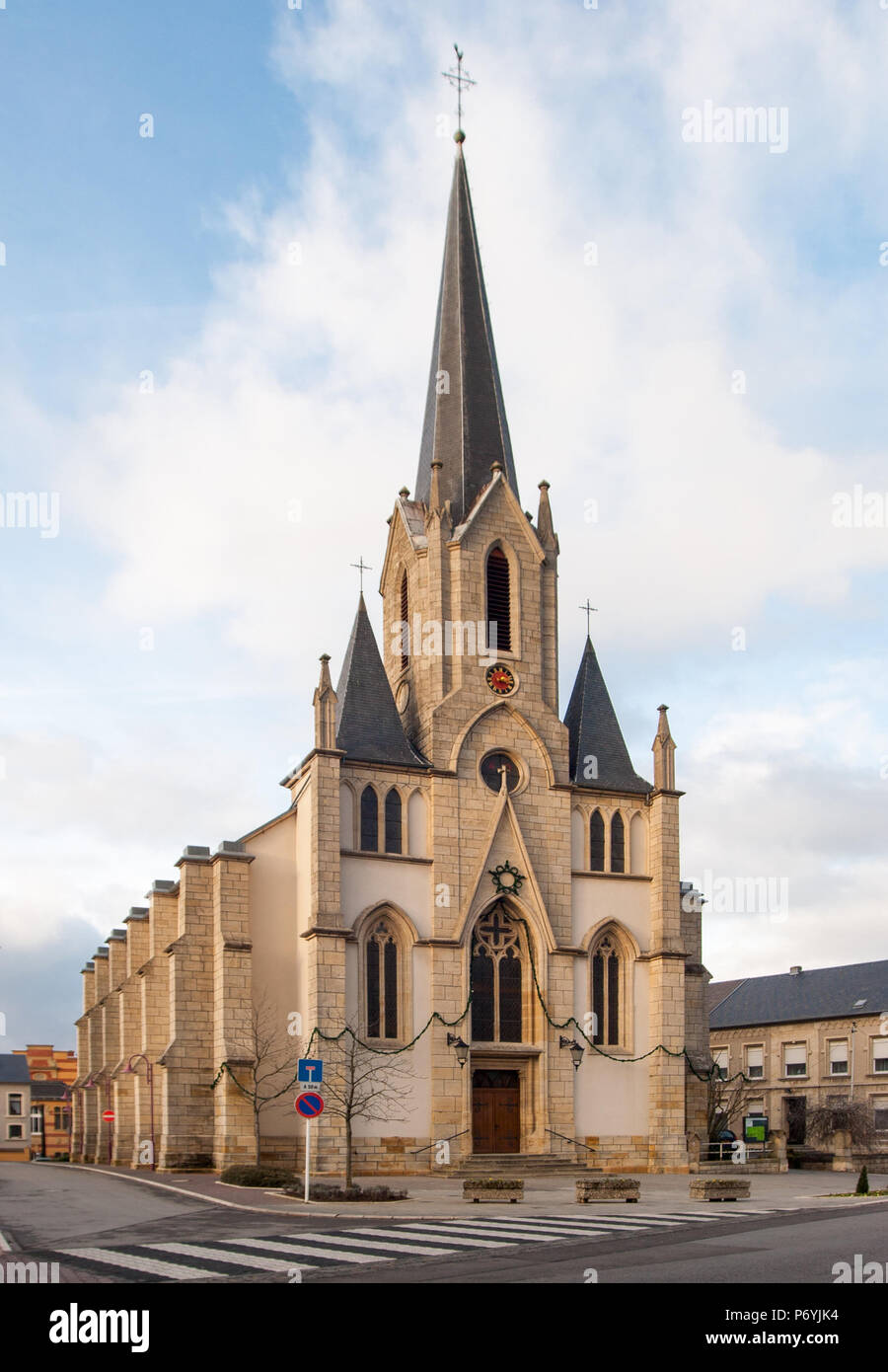 Church in Rodange Stock Photo - Alamy