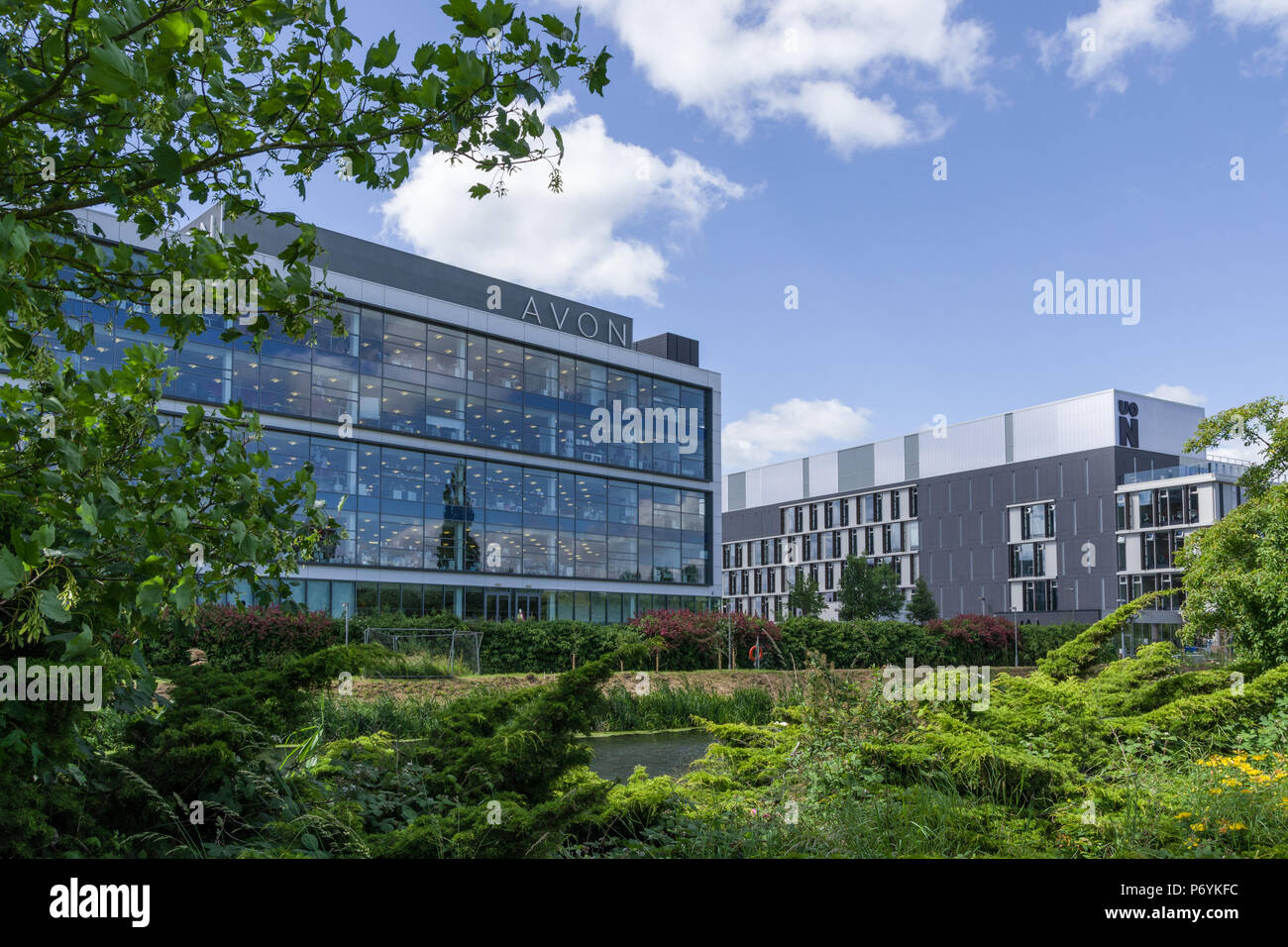 Headquarters of Avon Cosmetics located by the River Nene, Northampton ...