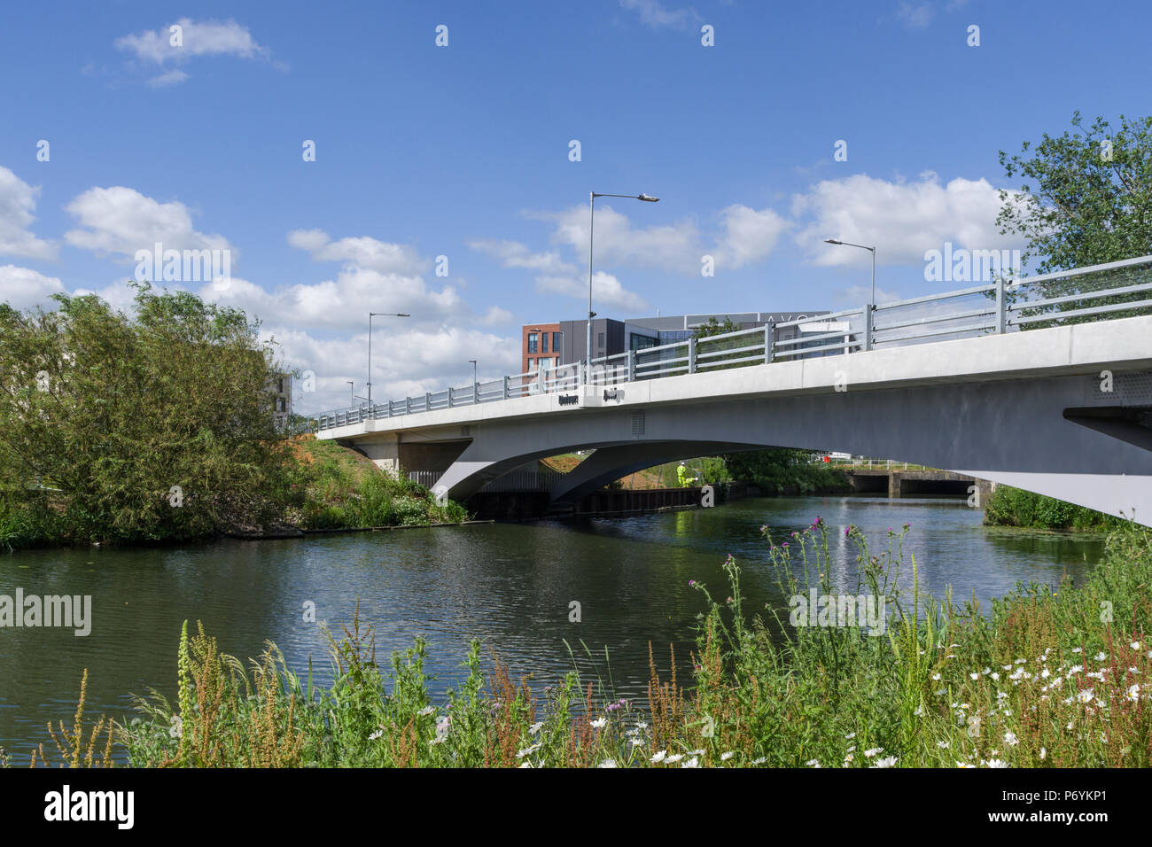University Bridge, a road bridge crossing the River Nene and leading to ...