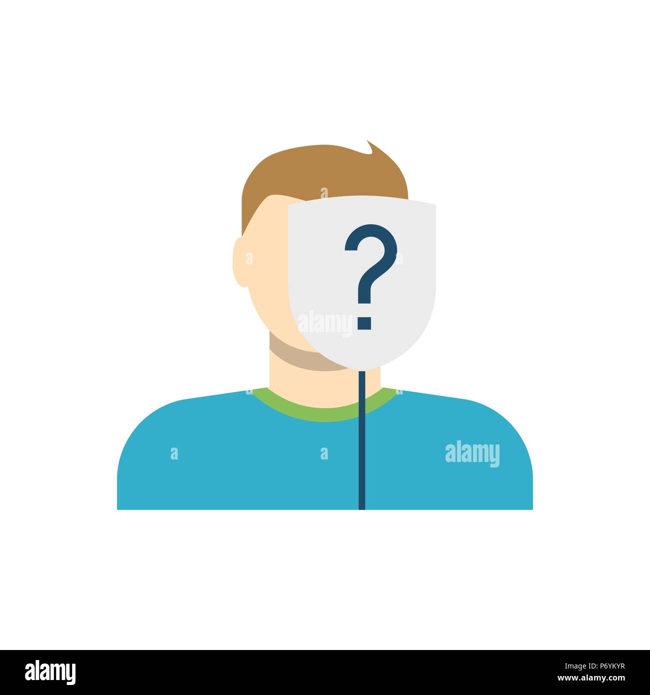 Outline anonymous question mark hi-res stock photography and images - Alamy