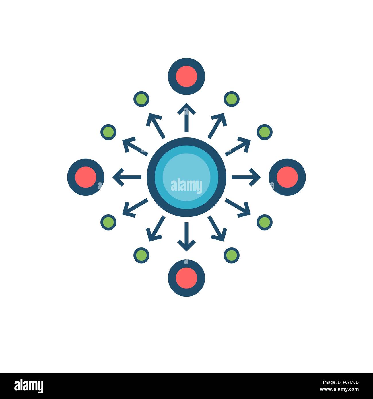 Decentralization symbol Cut Out Stock Images & Pictures - Alamy