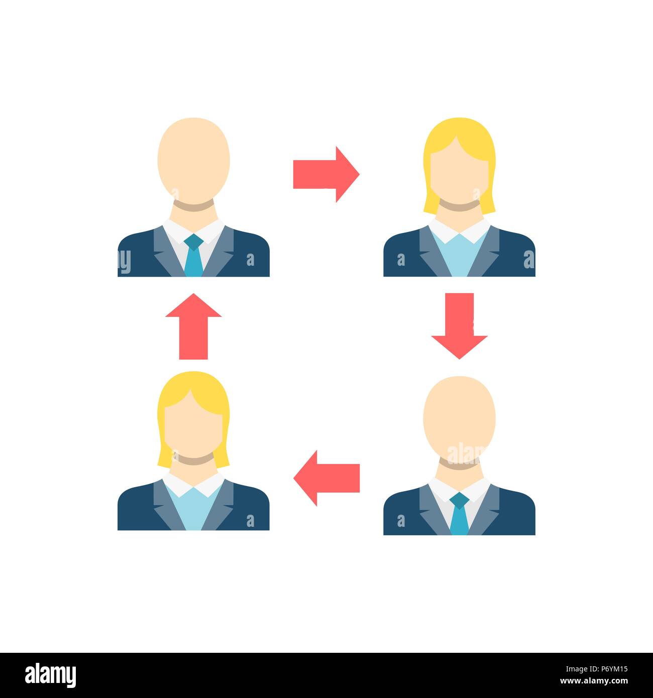 Peer to Peer Vector Icon Stock Vector Image & Art - Alamy