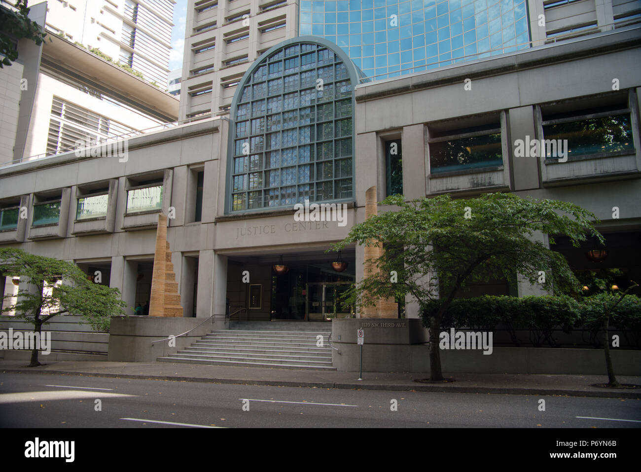 PORTLAND, OREGON SEPTEMBER 20 2016, The front and main entrance to the ...