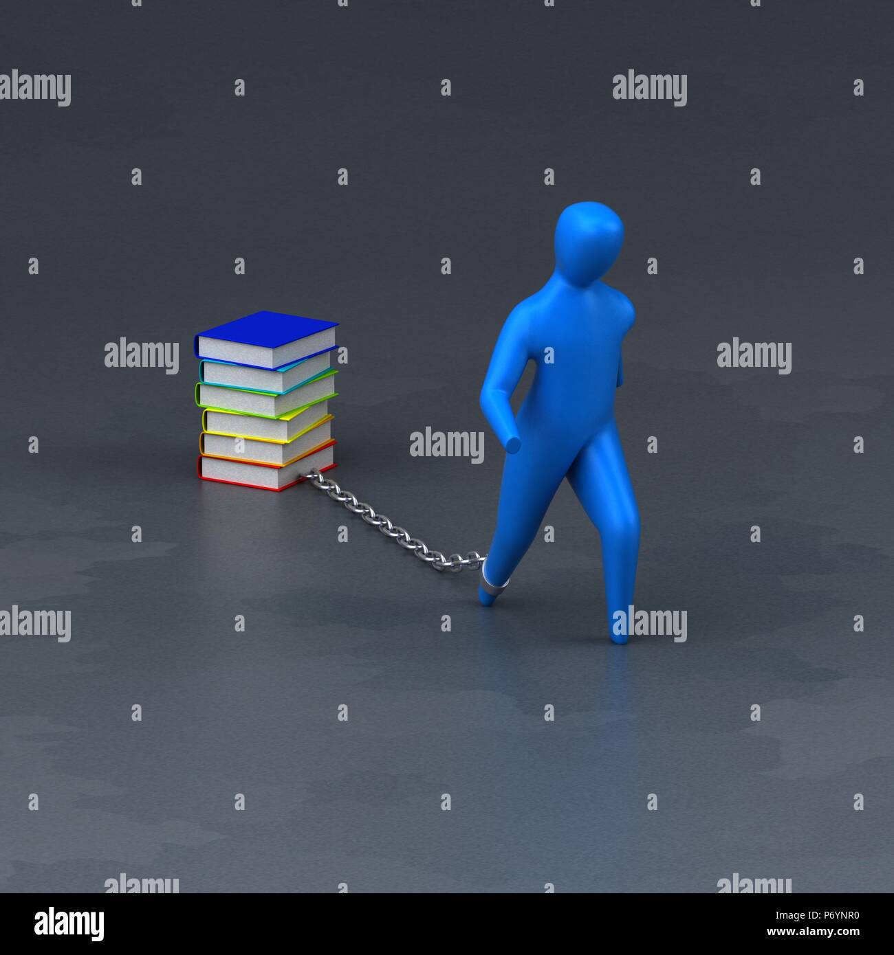 Burden symbol - 3D Illustration Stock Photo - Alamy