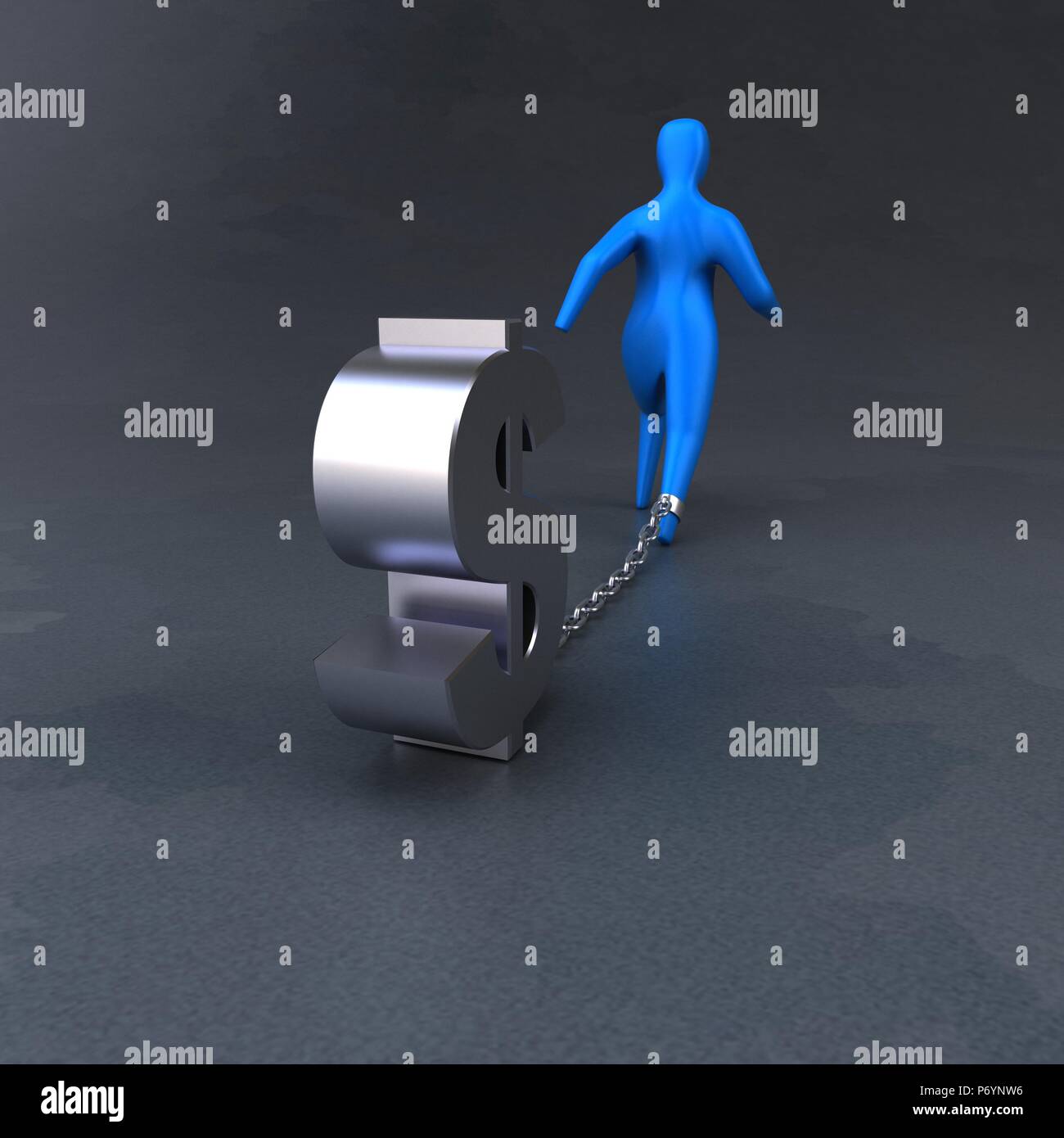 Burden symbol - 3D Illustration Stock Photo - Alamy