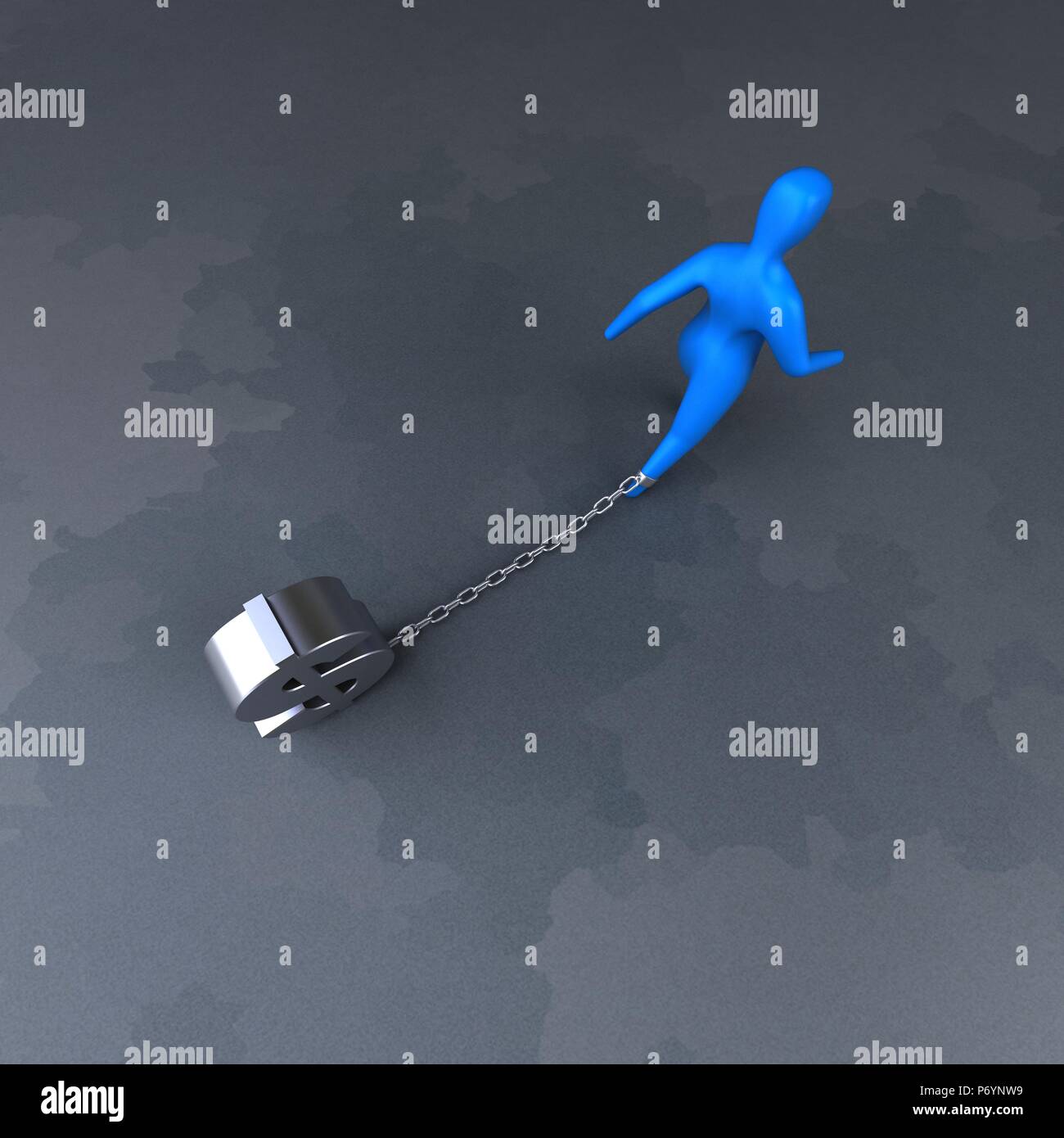 Burden symbol - 3D Illustration Stock Photo - Alamy