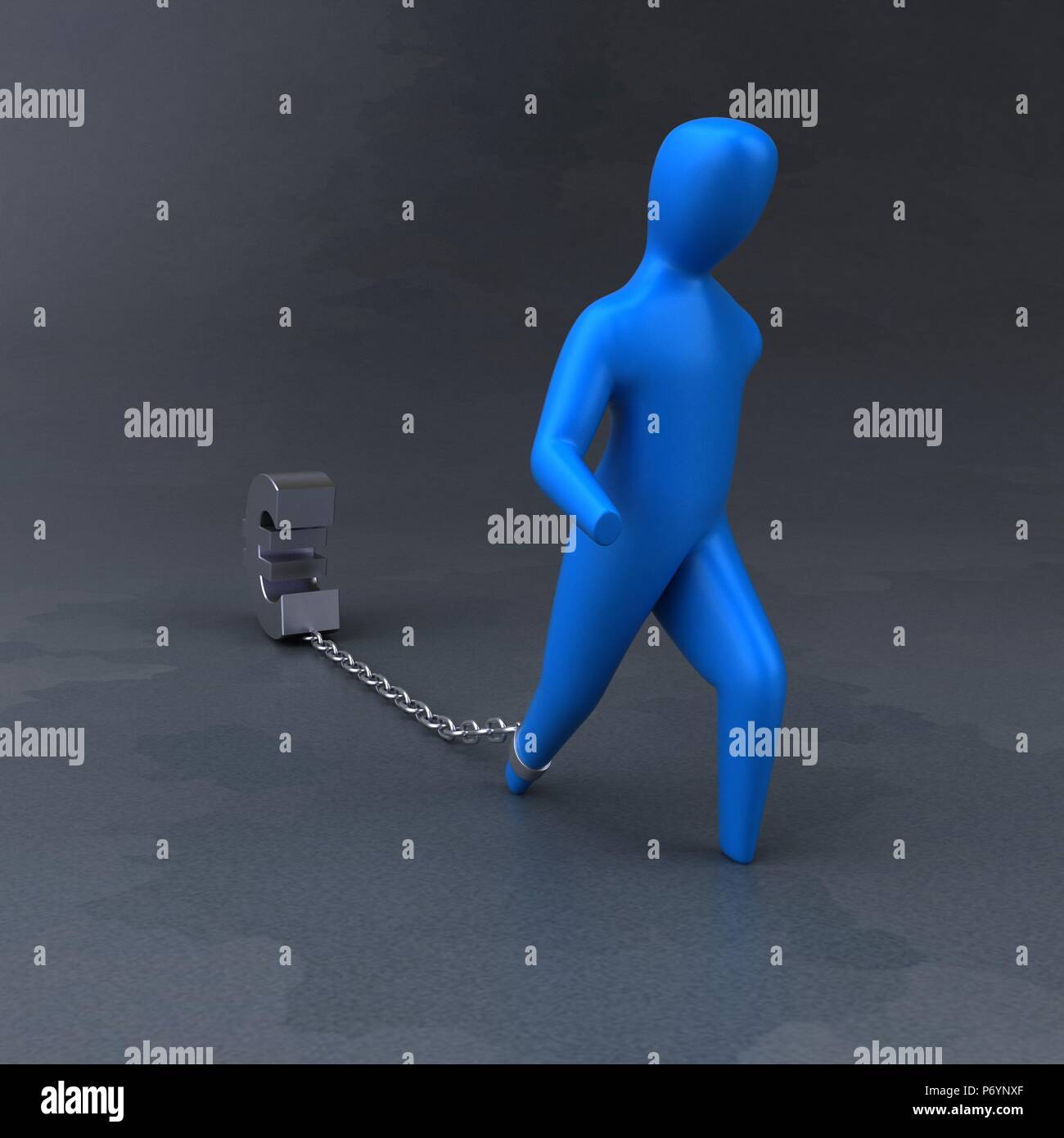 Burden symbol - 3D Illustration Stock Photo - Alamy