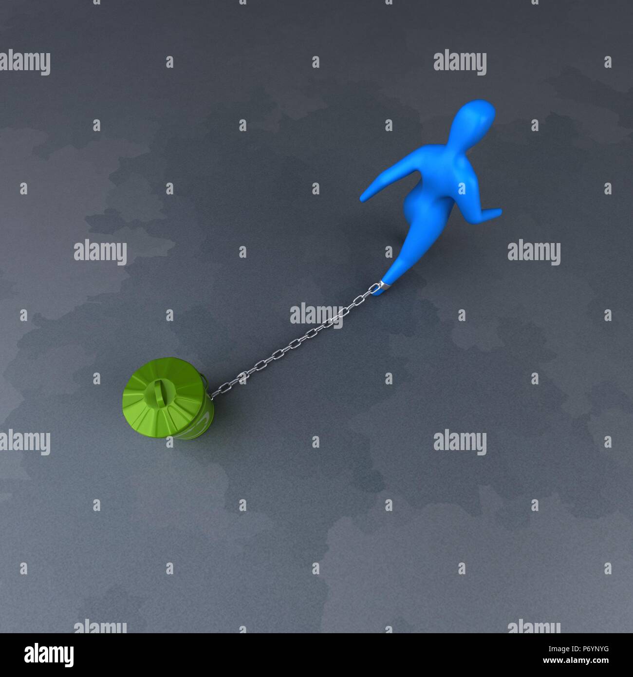 Burden symbol - 3D Illustration Stock Photo - Alamy