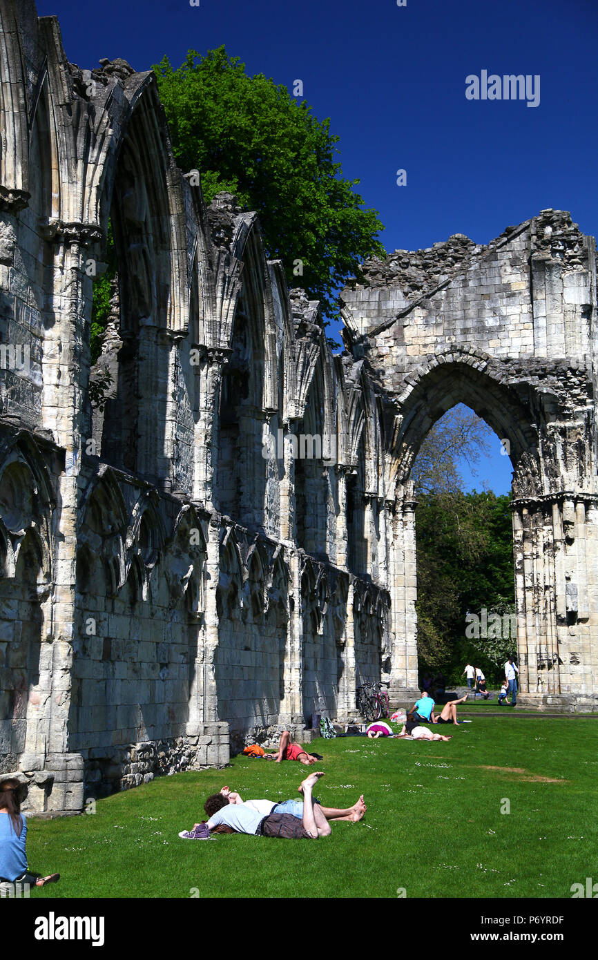 St Mary's Abbey, York Stock Photo - Alamy