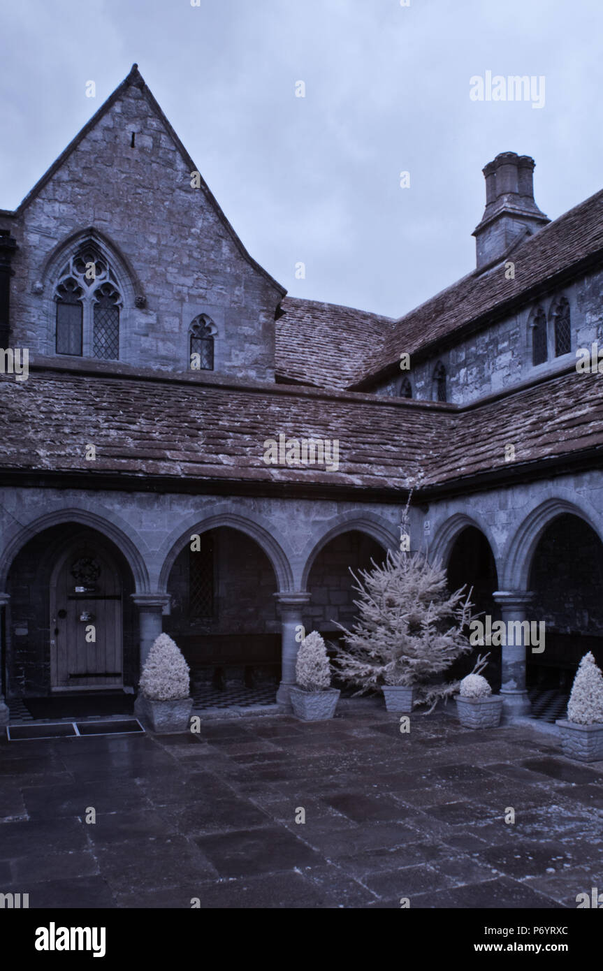 An infrared image of the 15th century ‘St Johns Almshouses’ at ...