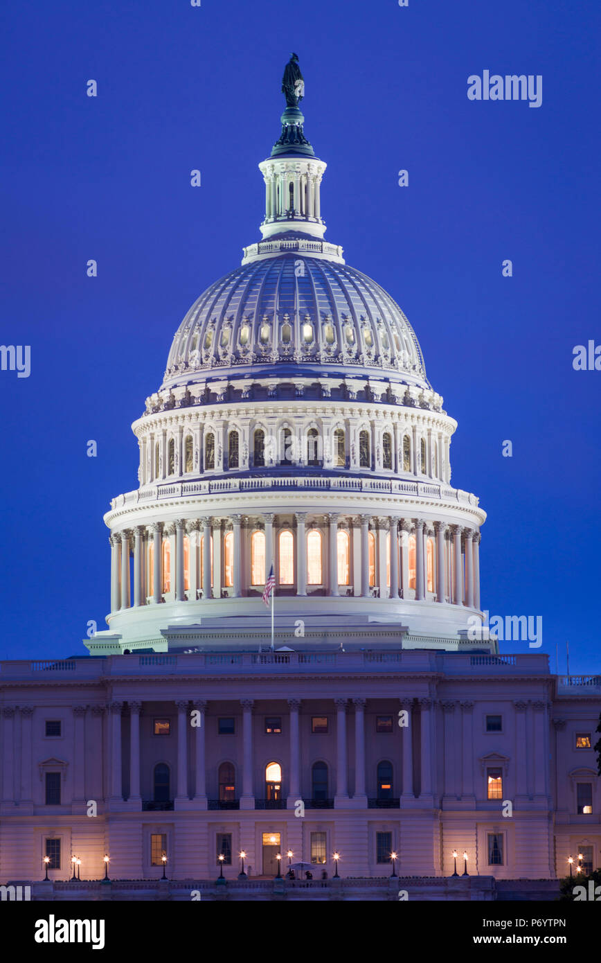 USA, District of Columbia, Washington, The United States Capitol ...