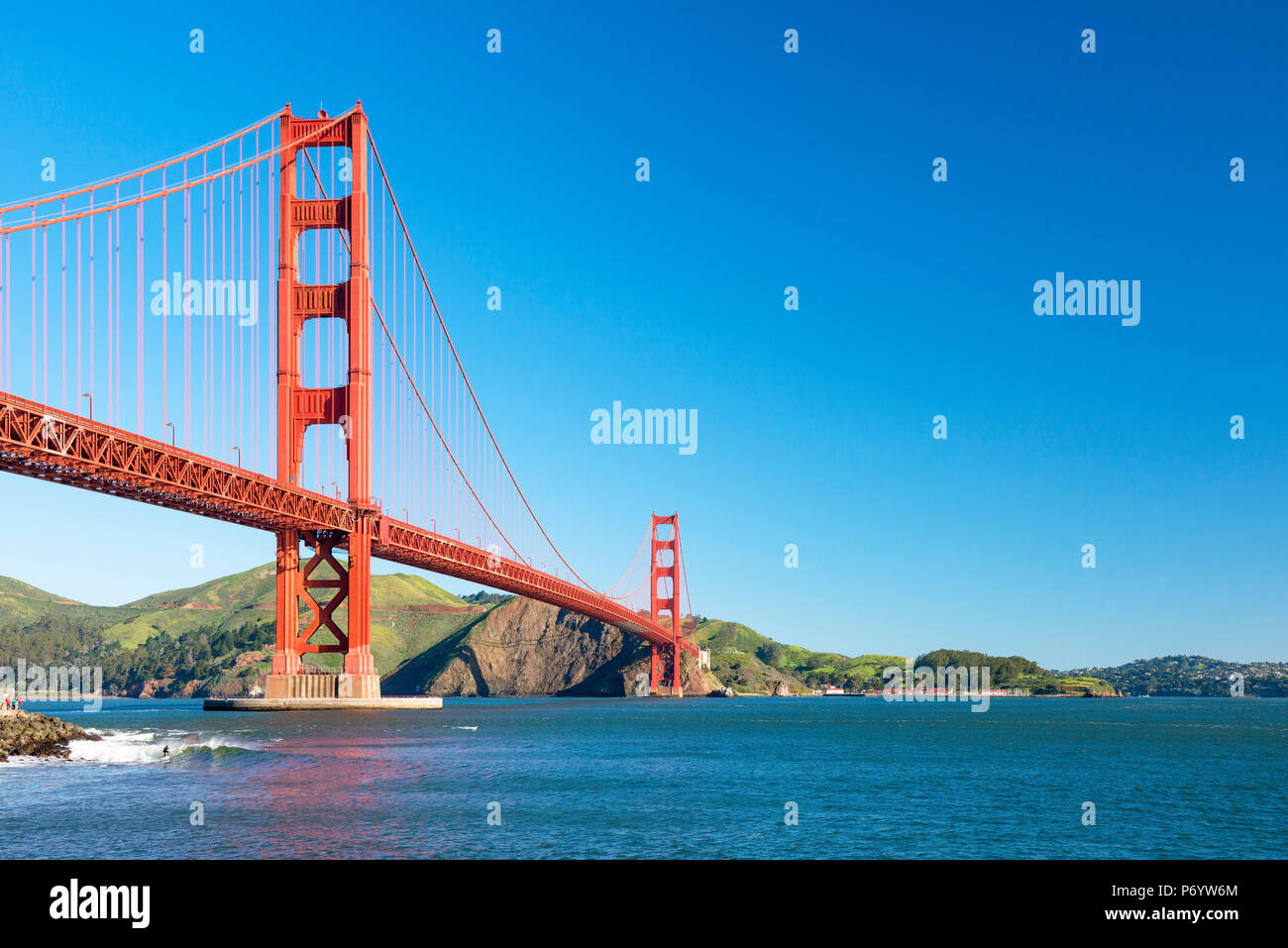 Golden gate bridge view from fort point hi-res stock photography and ...