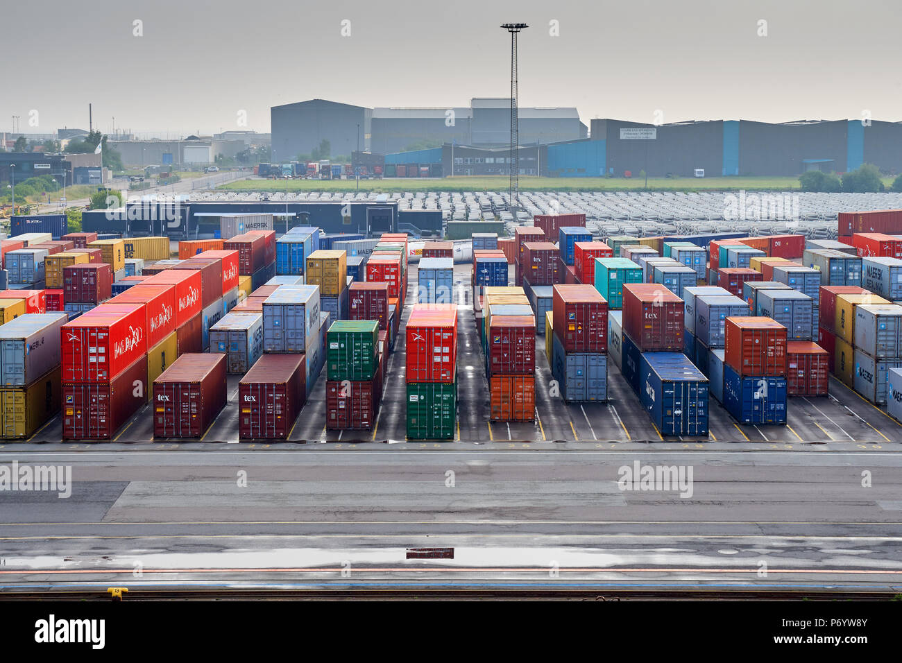 Denmark shipping containers hi-res stock photography and images - Alamy