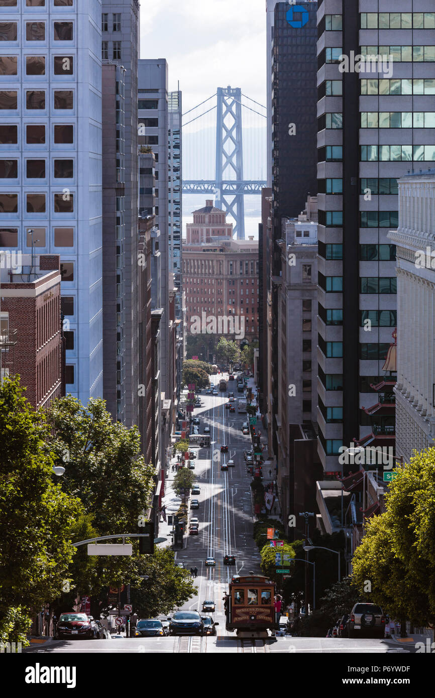 California street, San Francisco, California, USA Stock Photo - Alamy
