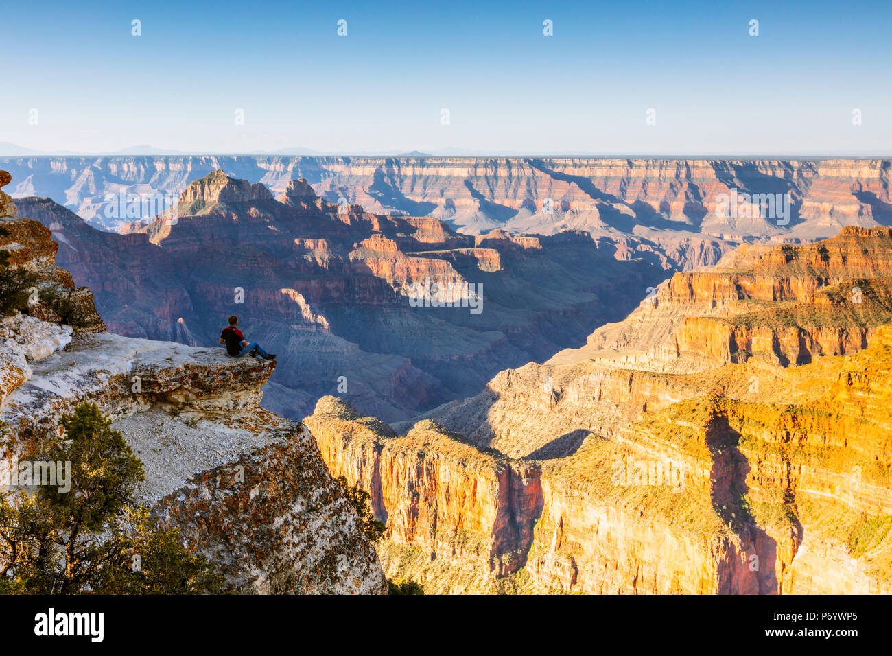 Bright Angel Point, North Rim, Grand Canyon National Park, Arizona, USA ...