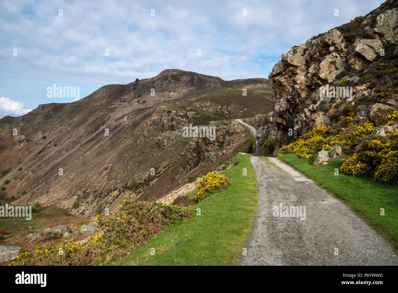 Path to Allt Wen in the Sychnant Pass near Conwy, North Wales, UK Stock ...