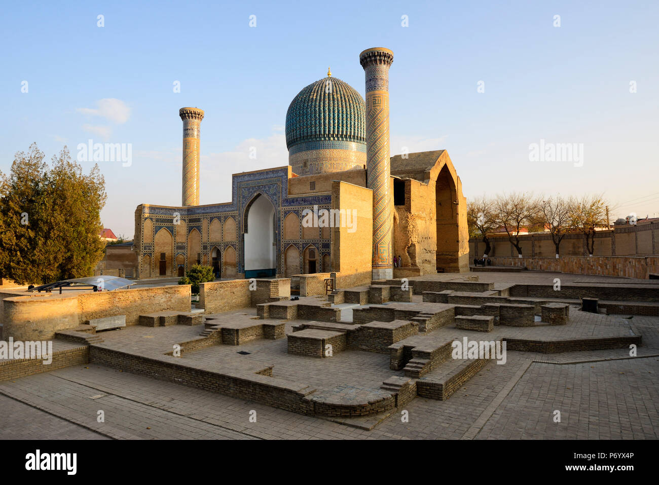 Gur-e-Amir mausoleum of the Asian conqueror Timur (also known as ...